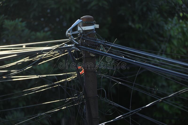 Cables that look messy stock image. Image of mast, wheel - 235469833
