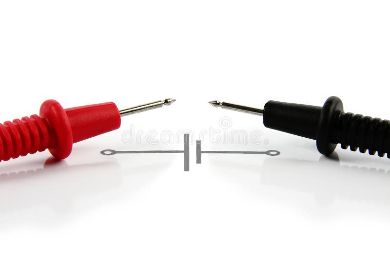 Cables of Multimeter and Electric Scheme Stock Photo - Image of tool ...