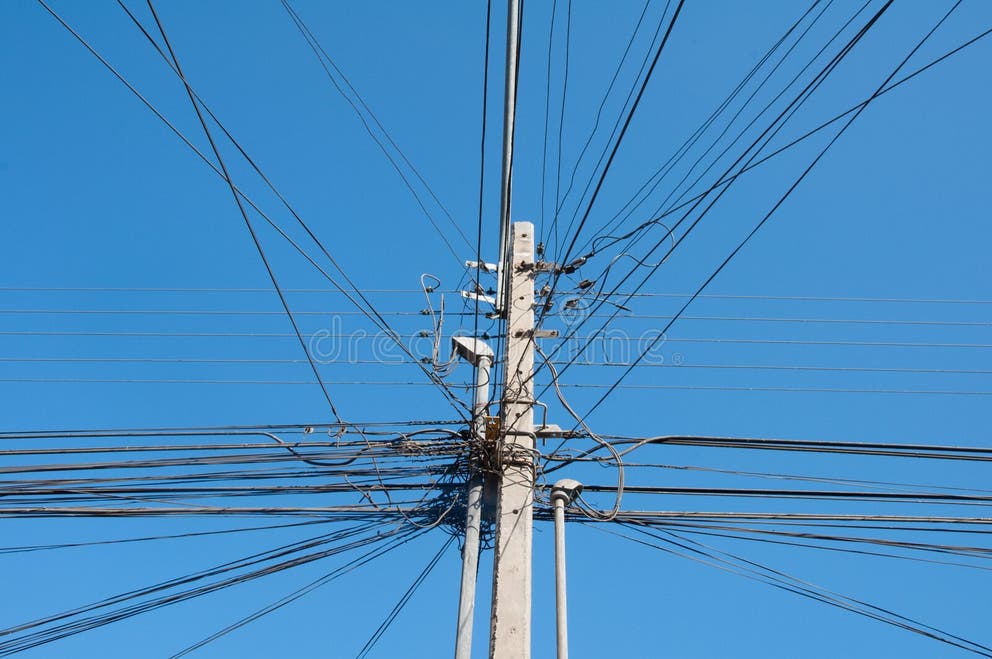 Cables out of order stock photo. Image of power, networking - 16298474