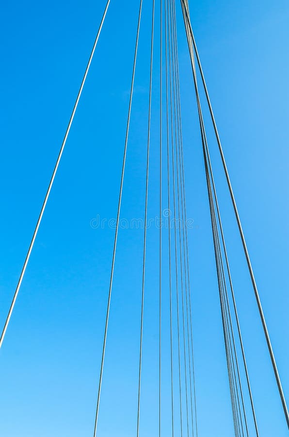 Cables of a Suspension Bridge Stock Image - Image of suspension ...