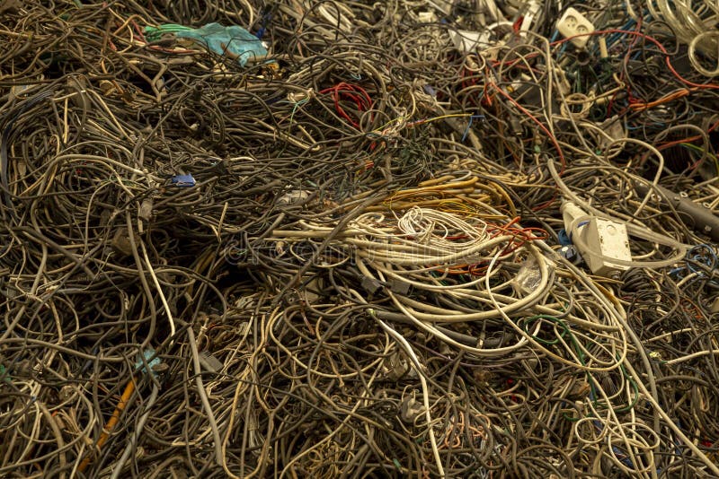 Cables tangled up stock image. Image of recycle, closeup - 115140091