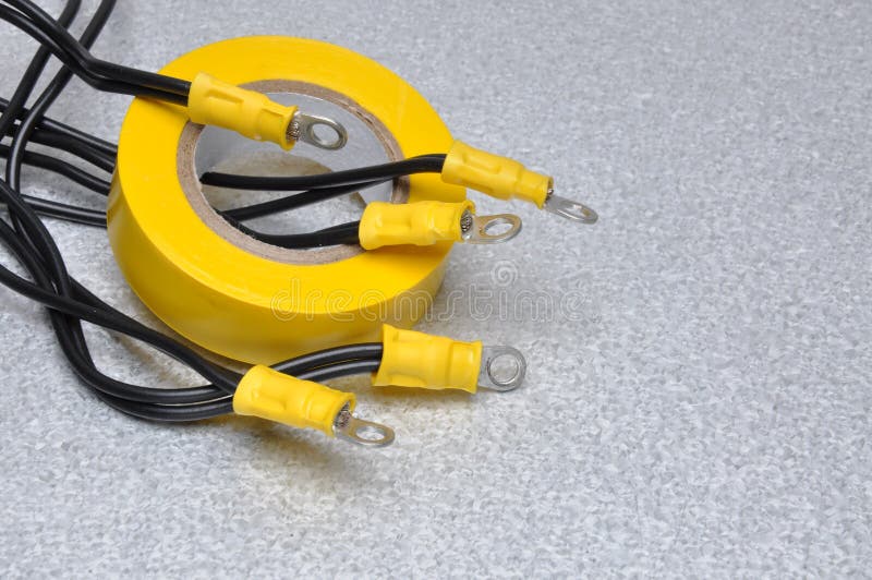 Cables and Tape for Use in Electrical Installations Stock Photo - Image ...