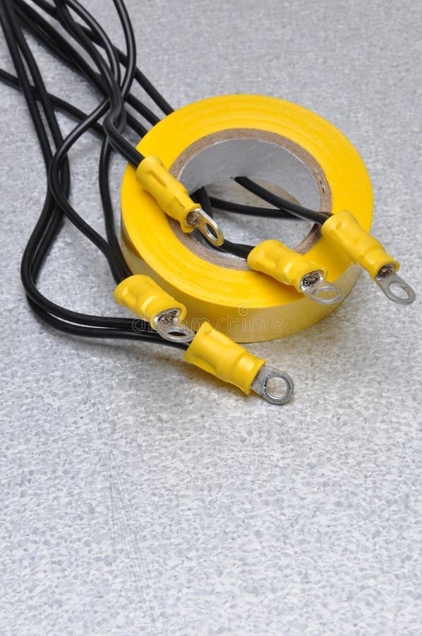 Cables and Tape for Use in Electrical Installations Stock Image - Image ...