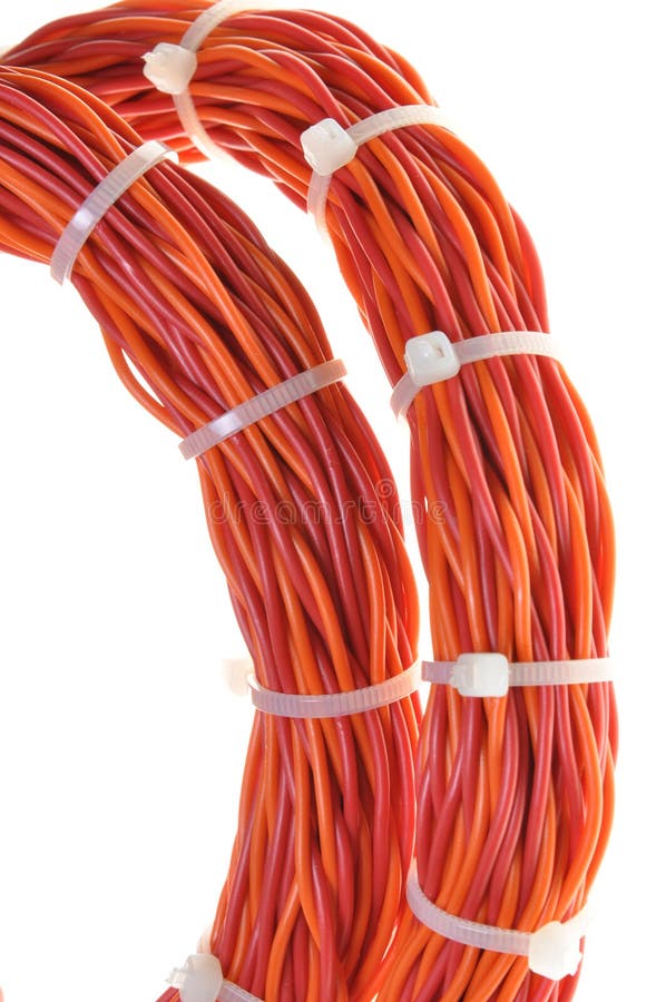 Cables tied in bundles stock photo. Image of multiple - 27416718