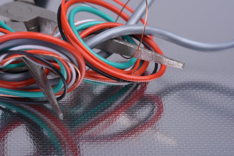 Cables and Tools Used in Electrical Installation Stock Photo - Image of ...