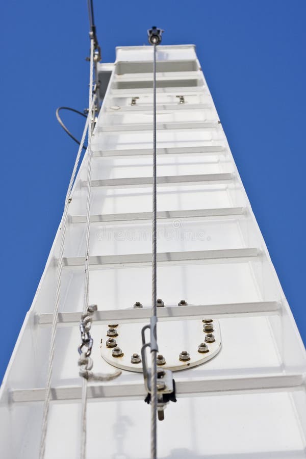 Cables up Ships Tower stock image. Image of satellite - 8380325