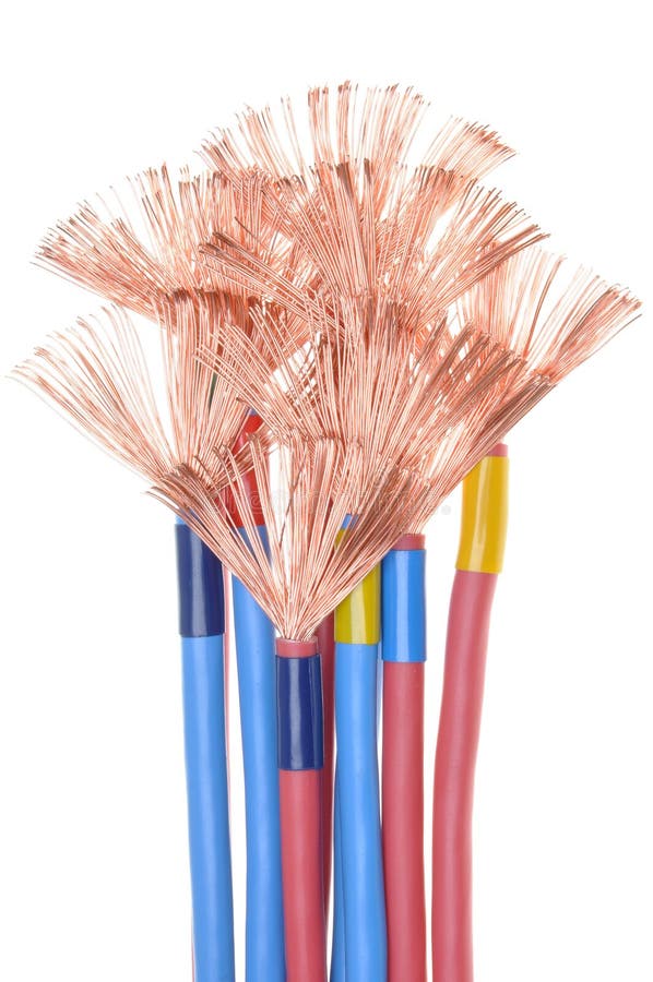 Cables Used in Electrical Wiring Installation Stock Photo - Image of ...