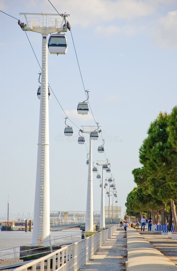 Cableway stock photo. Image of river, panoramic, cablecar - 10378182