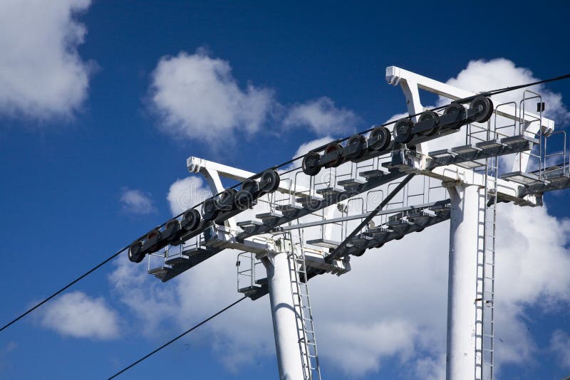Cableway stock image. Image of industry, connection, powered - 13142667