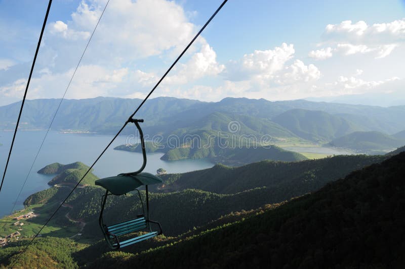 Cableway stock photo. Image of move, cableway, blue, cableways - 27672412