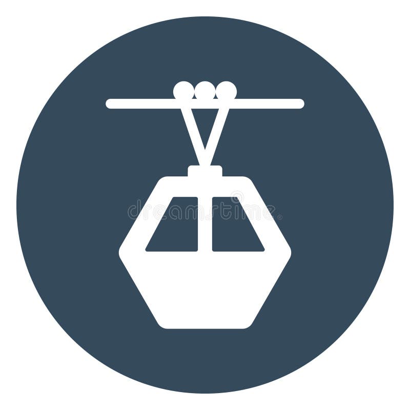 Cableway, Ropeway Isolated Vector Icon Which Can Be Easily Modified or ...