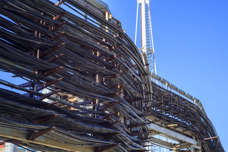 Cabling Connection of High Voltage Power Electric Line in Industrial ...