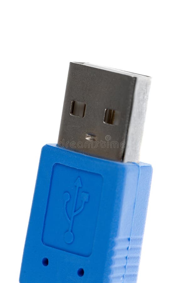 Cabo Azul De USB 2,0 Do Computador Imagem de Stock - Imagem de azul ...
