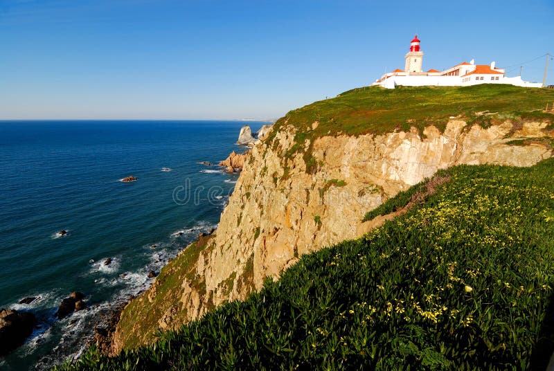 Cabo da Roca stock photo. Image of cabo, green, landmark - 13778760
