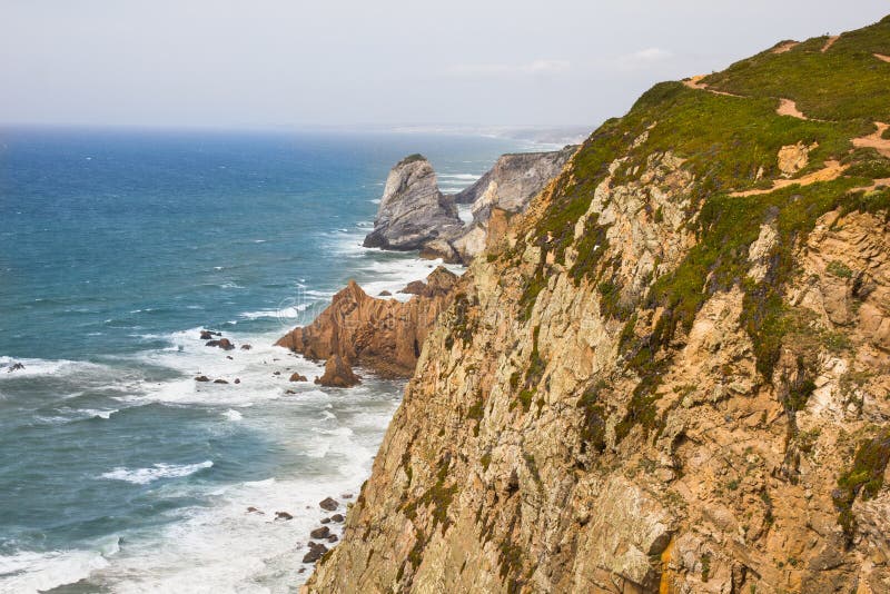 Cabo Da Roca Cape Roca, Portugal Stock Image - Image of atlantic, lucas ...