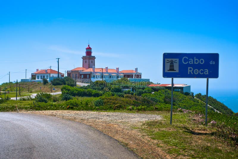 Cabo Da Roca (capo Roca), Portogallo Immagine Stock - Immagine di ...