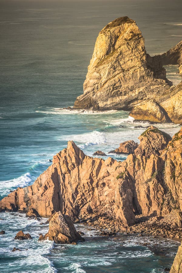 Cabo Da Roca, Cascais, Portugal Stock Photo - Image of horizontal ...