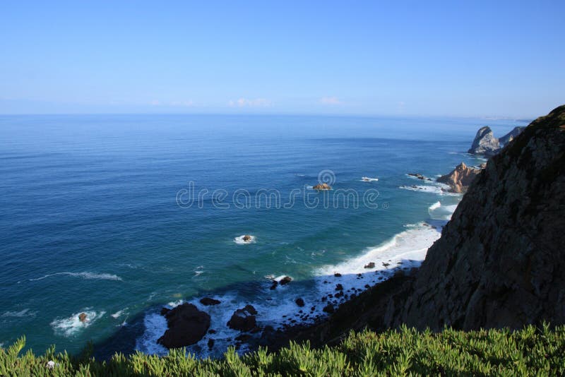 Cabo da Roca stock image. Image of ocean, waves, foam - 46029251