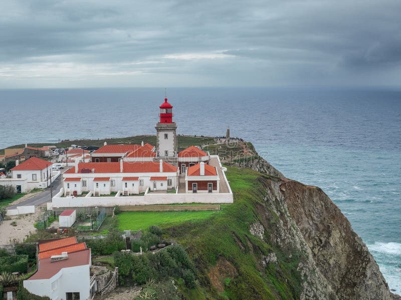 Cabo Da Roca Lighthouse. the Westernmost Point of Continental Europe ...