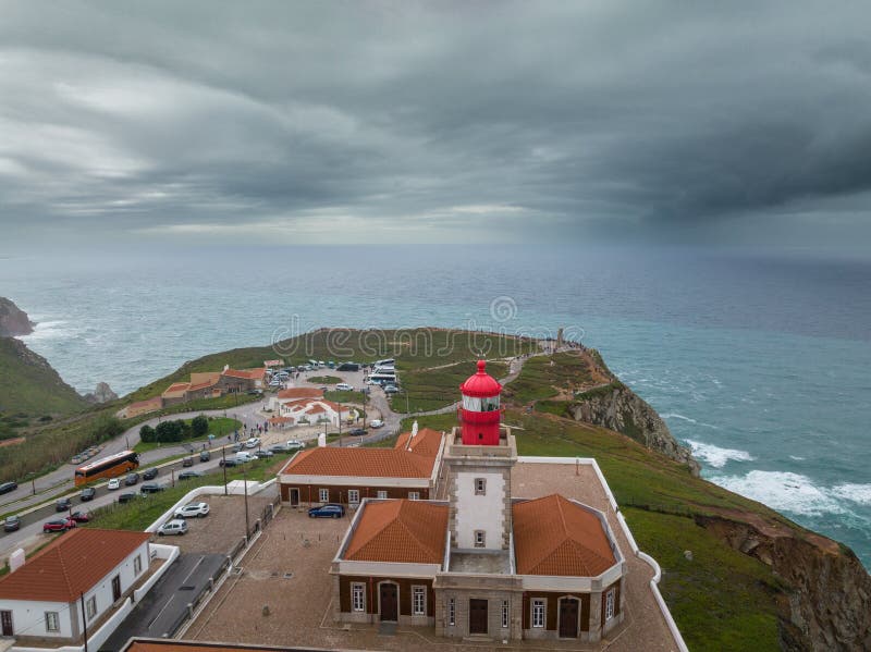 Cabo Da Roca Lighthouse. the Westernmost Point of Continental Europe ...