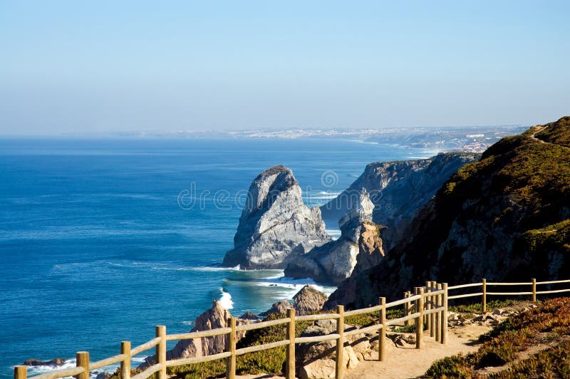Cabo Da Roca, the Most West Point of Europe Stock Image - Image of ...