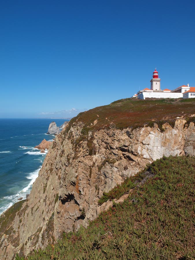 Cabo Da Roca, Sintra, Portugal. Stock Image - Image of stone, cliff ...