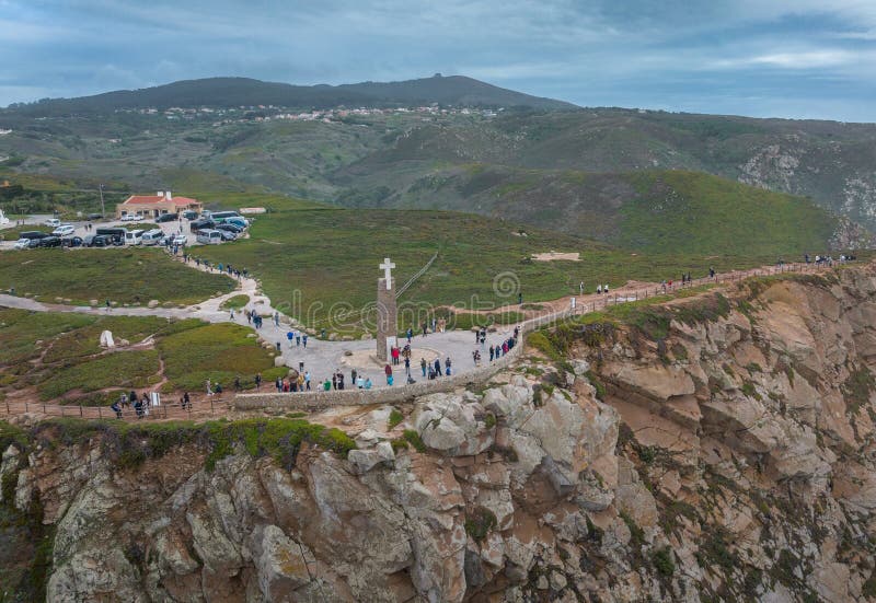 Cabo Da Roca. the Westernmost Point of Continental Europe Stock Image ...