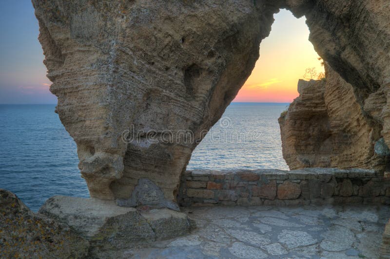 Cabo De Kaliakra - Paisagem Do Beira-mar Com Rochas Imagem de Stock ...