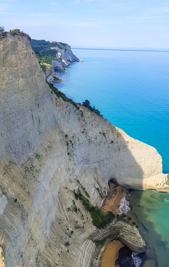 Cabo Drastis De Paleokastritsa, Corfu Sidari Imagem de Stock - Imagem ...