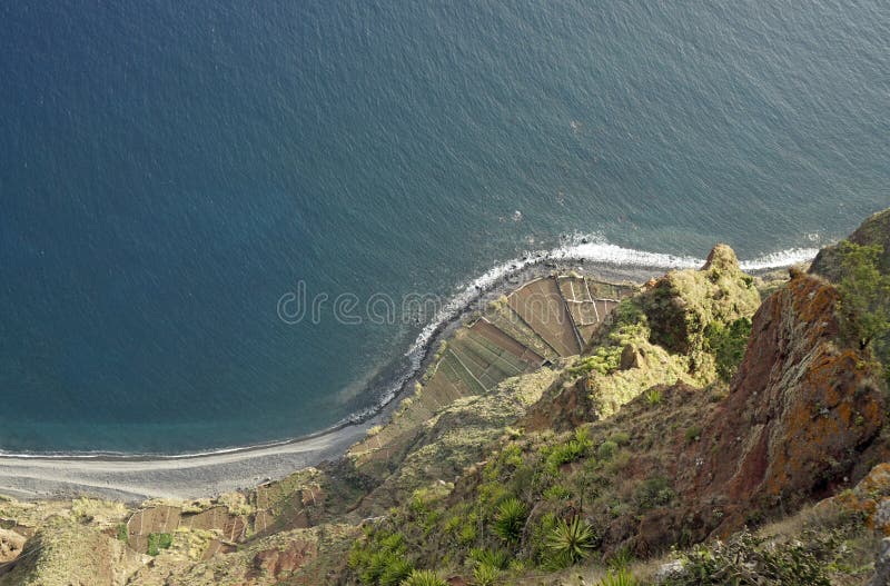 Cabo Girao Viewpoint on Madeira Stock Image - Image of aerial, tree ...