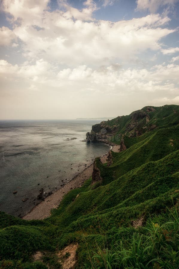 Escalones Que Conducen Al Final Del Cabo Kamui Foto de archivo - Imagen ...