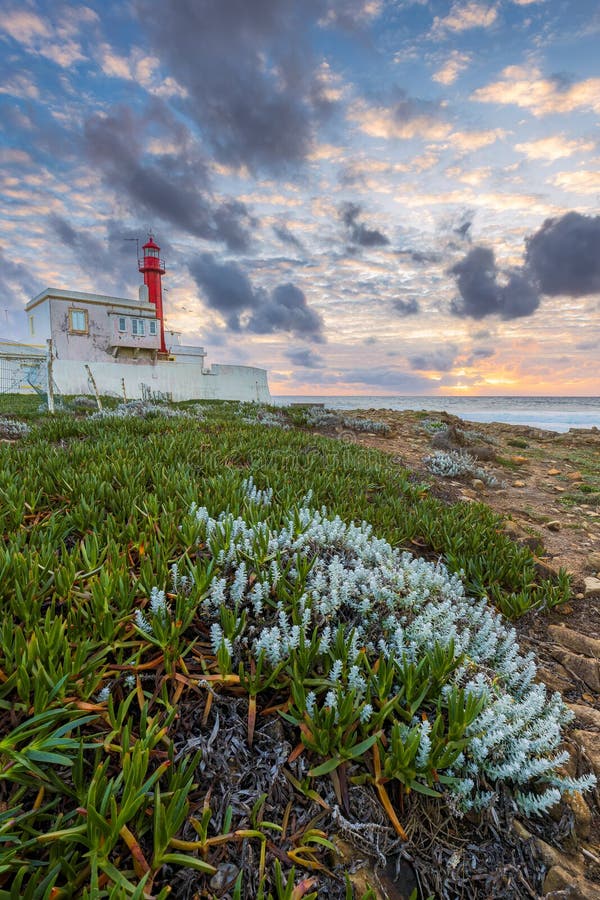 Cabo raso lighthouse stock image. Image of landscape - 307585229