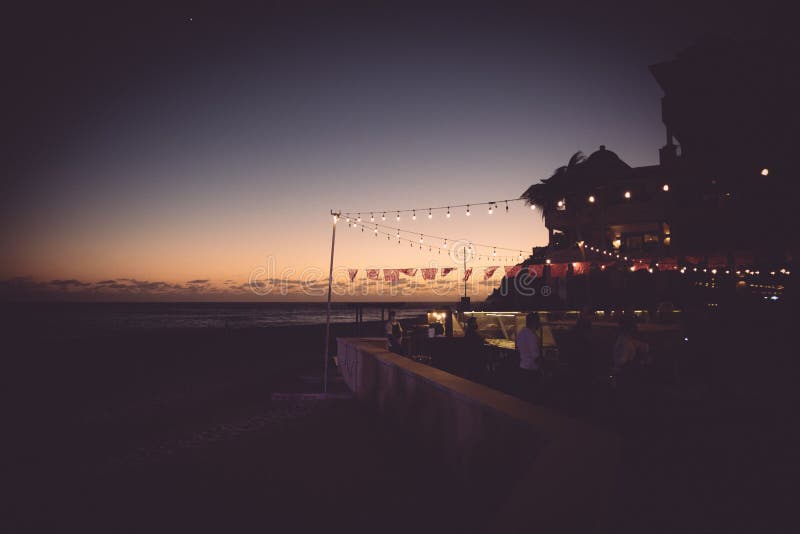 Cabo San Lucas at Sunset editorial image. Image of lights - 261863890