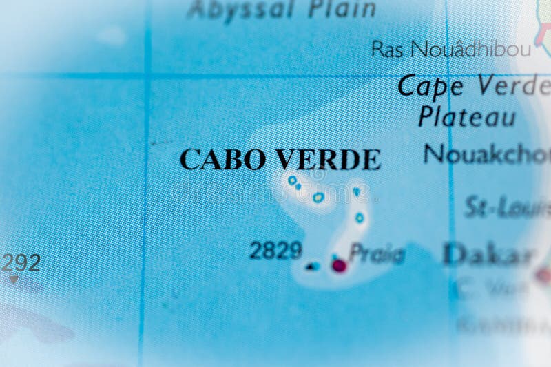 Cabo Verde Highlighted on a World Map Stock Image - Image of region ...