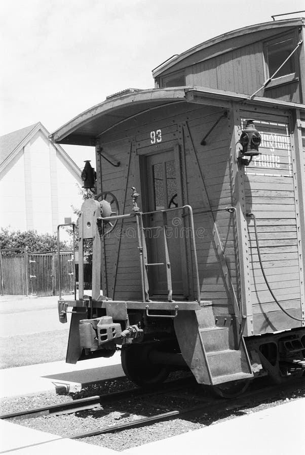 Caboose #93 at Irving Heritage Park in Irving Texas Stock Image - Image ...