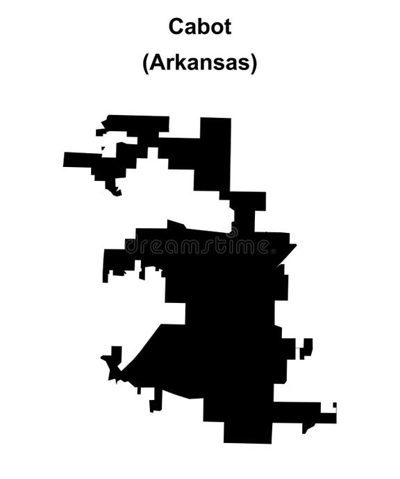 Cabot outline map stock vector. Illustration of shape - 357149335