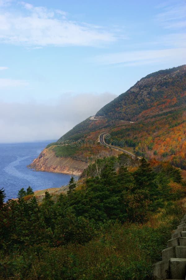 Cabot Trail in the fall stock photo. Image of highlands - 117914732