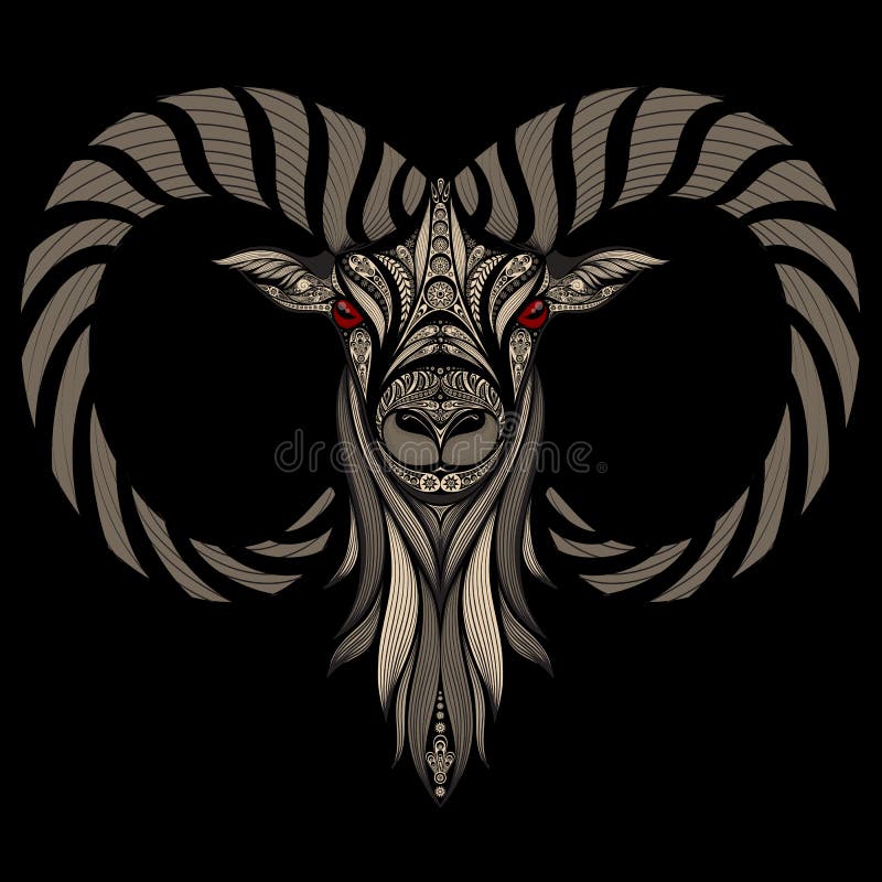 Vector De Una Cabra En Un Fondo Blanco Ilustración del Vector ...