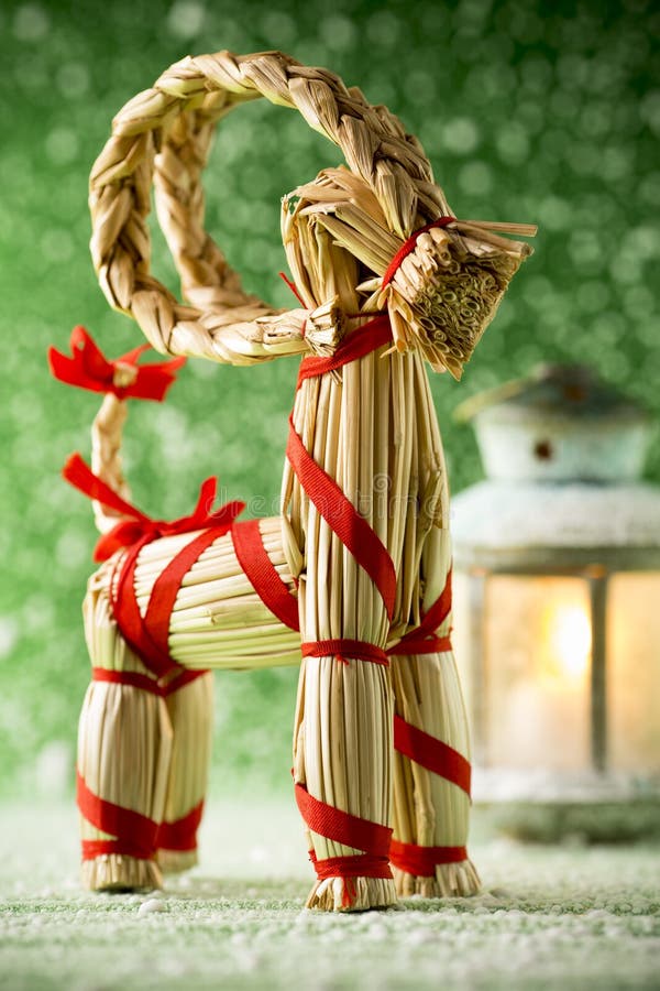 Cabra de Yule imagen de archivo. Imagen de cultura, heno - 44778485