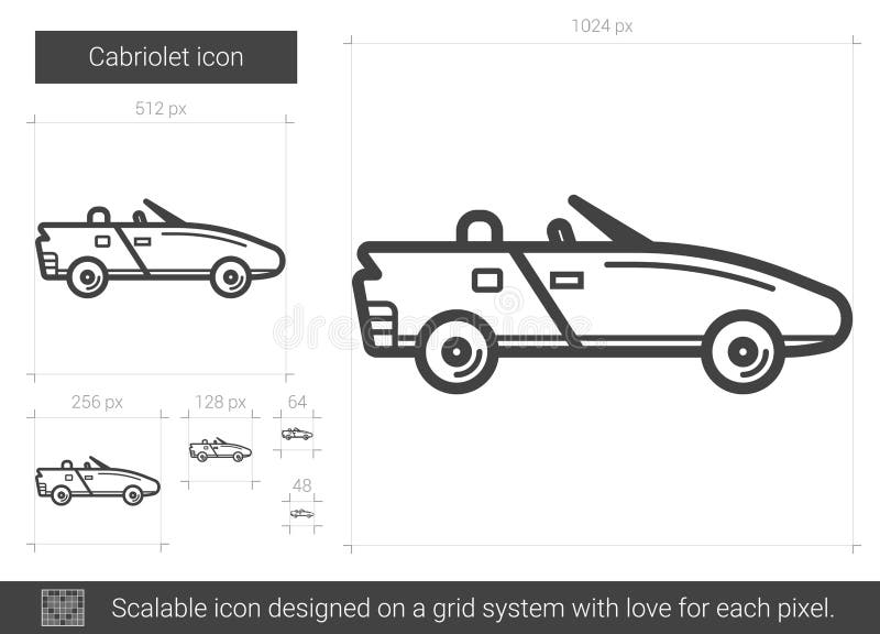 Cabriolet Line Draw Stock Illustrations – 23 Cabriolet Line Draw Stock ...