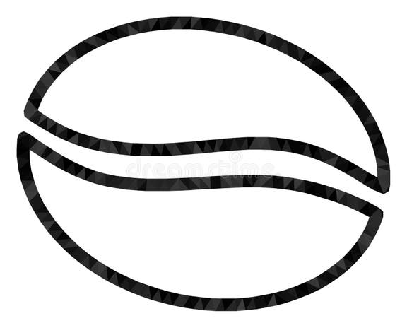 Cacao Beans Triangle Filled Icon Stock Vector - Illustration of ...