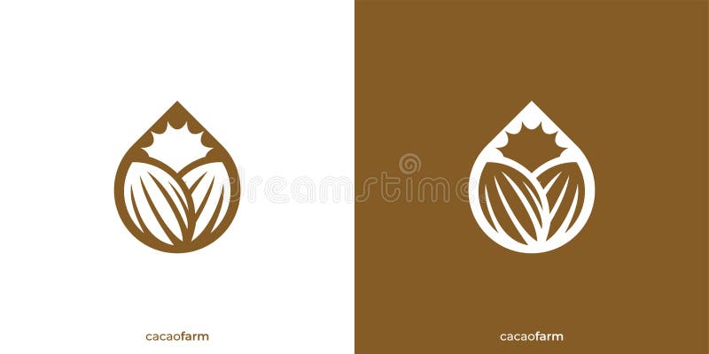 Cacao Farm. Chocolate Farm with Minimalist Style Stock Vector ...