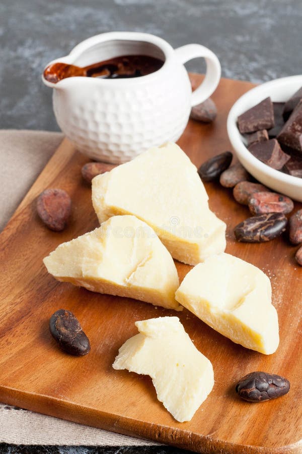 Cacaobonen, Cacaoboter En Cacaomassa Stock Foto - Image of donker ...