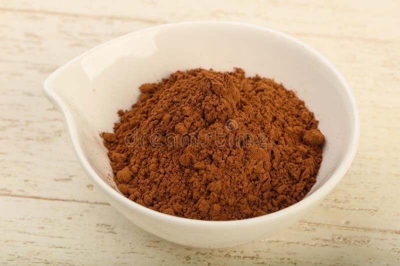 Cacaopoeder stock foto. Image of poeder, cacao, hoop - 112906984