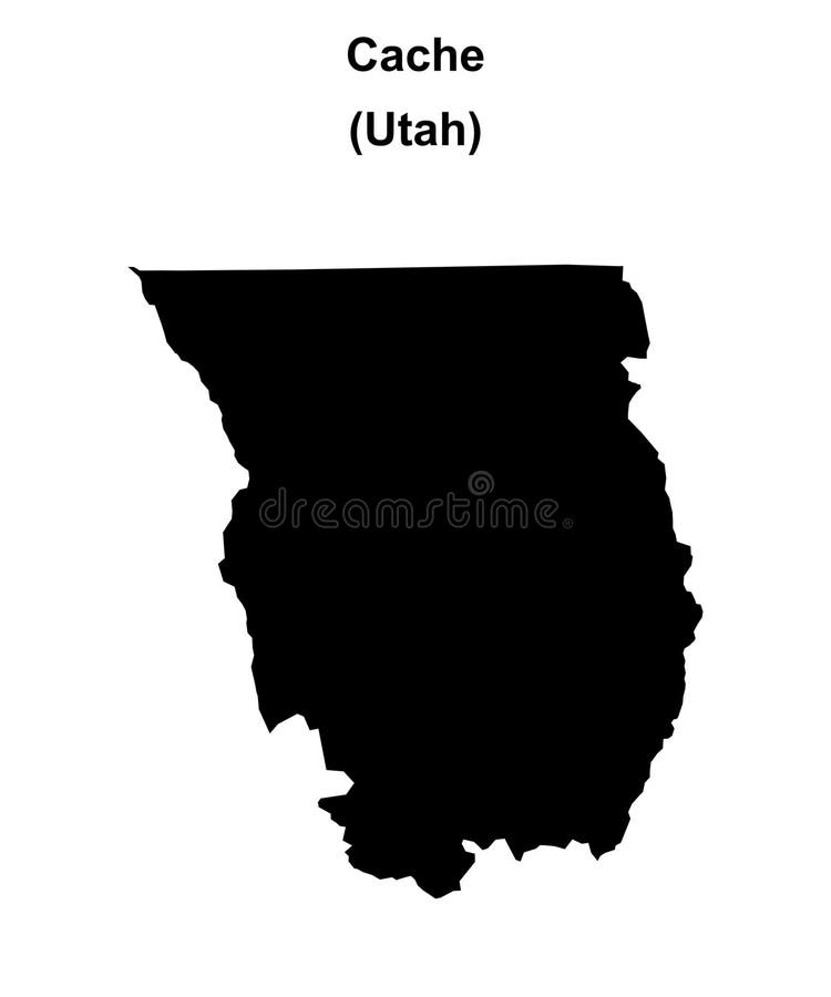 Cache outline map stock vector. Illustration of empty - 361869769