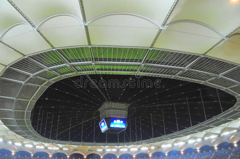 Cache De Stade De Football Et Panneau De Rayure Image stock éditorial ...