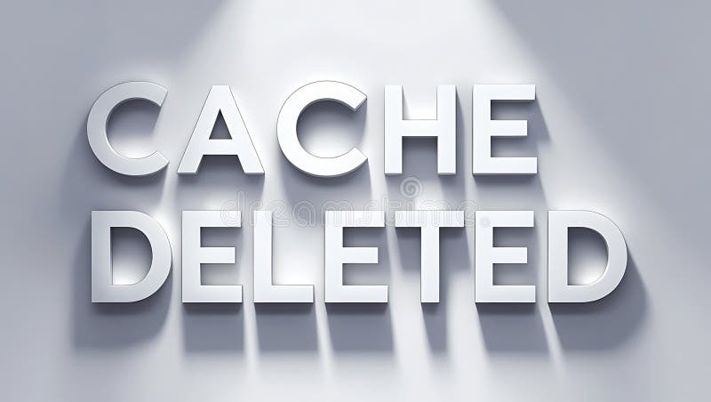 Cache Deleted: Information Removed in a Digital Context Stock ...
