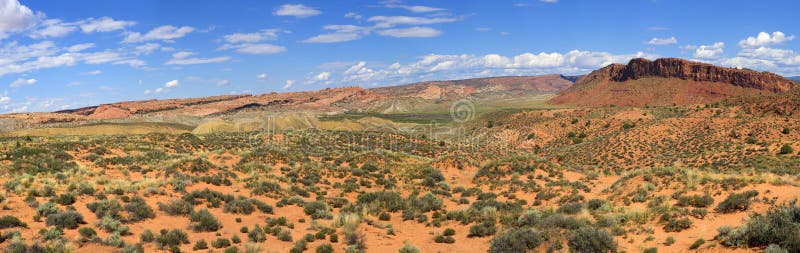 Cache Valley in Arches National Park Stock Image - Image of national ...