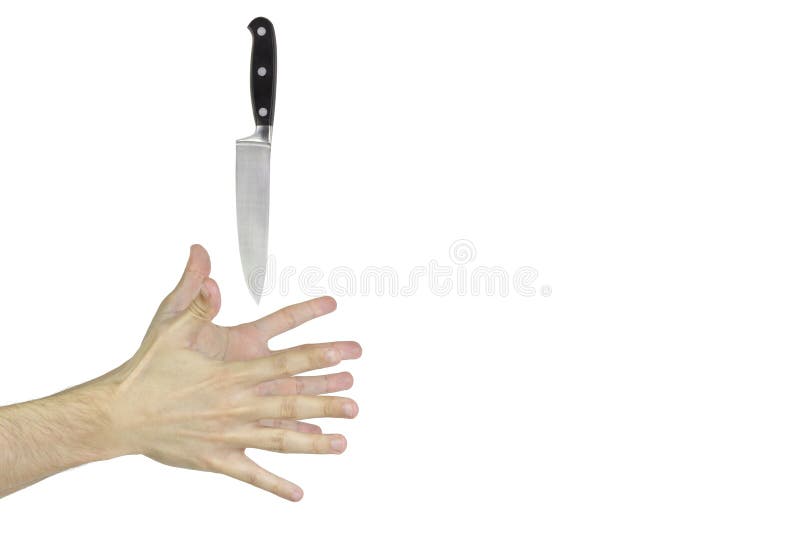 Caching a falling knife stock photo. Image of wisdom - 66194880