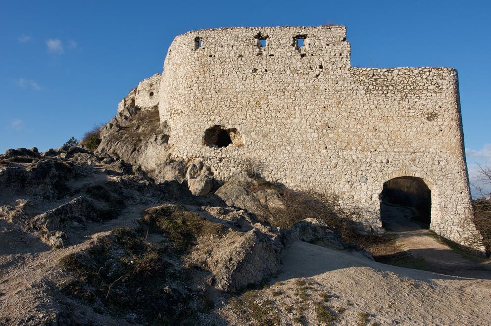 Cachtice castle stock image. Image of ancient, cachtice - 12325719